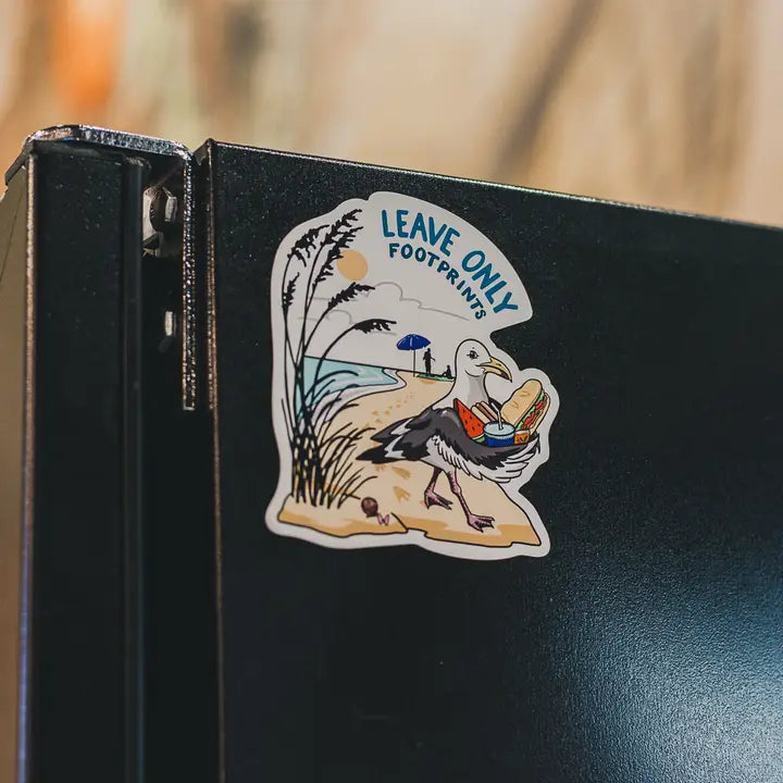 Leave Only Footprints Magnetic Decal – Hunt Company